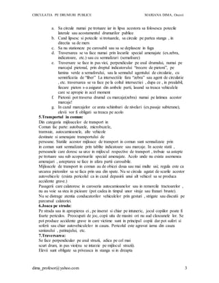 Educatie rutiera | DOCX