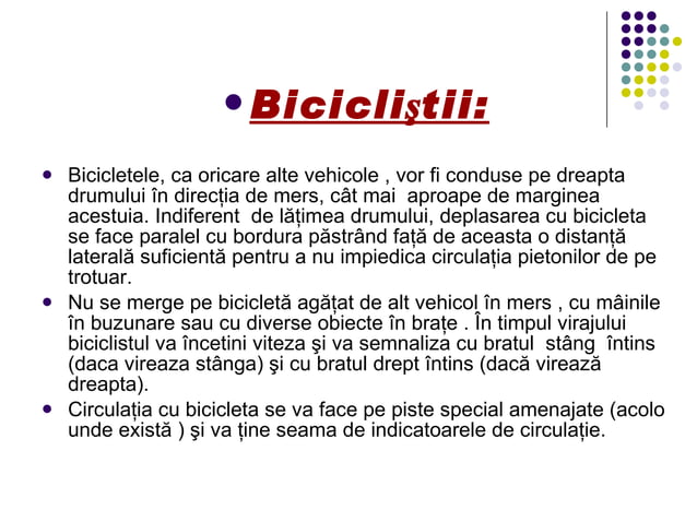 Educatie Rutiera Circulatia | PPT