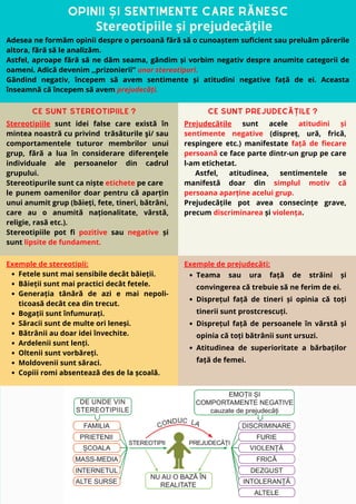 Educatie sociala u2 partea a 4 a (stereotipii & prejudecati) | PDF