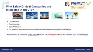 Educating the computer architects of tomorrow's critical systems with RISC-V | PPTX