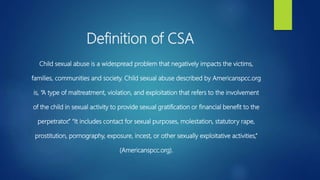 Educating to stop child sex abuse | PPTX | Debated Sensitive Social ...