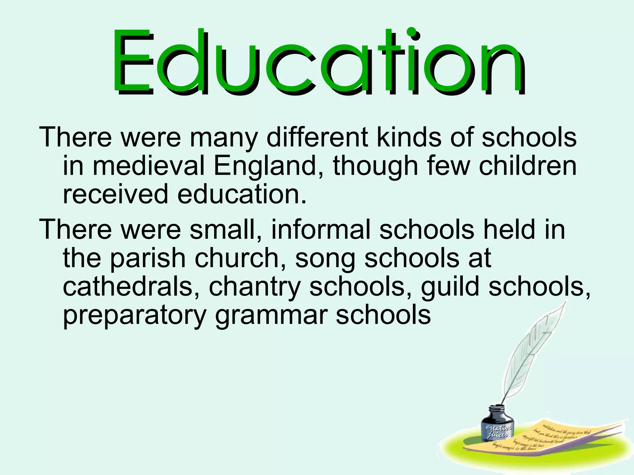 Education in Medieval Times | PPT
