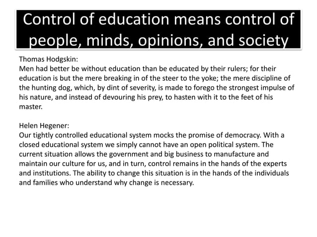 EDUCATION and FREEDOM | PPTX