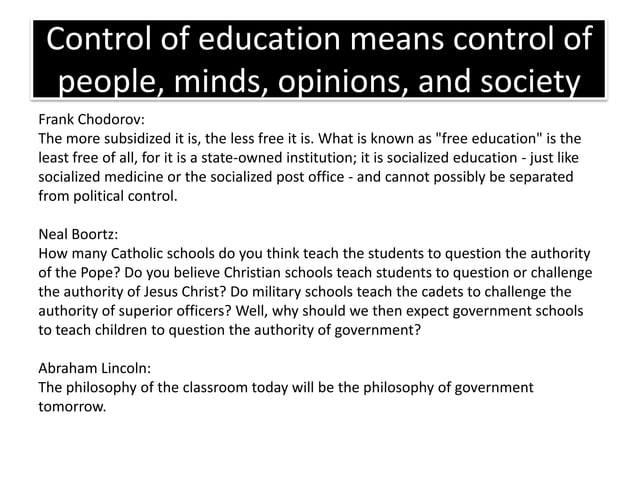 EDUCATION and FREEDOM | PPTX