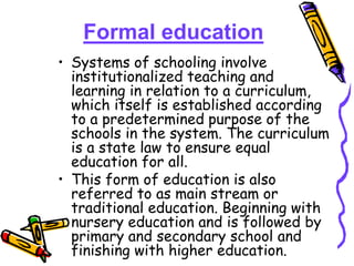 Education | PPTX | Daycare and Pre-School | Parenting