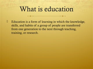 Education | PPT