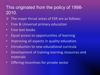 Significant Educational Policies and Initiatives | PPTX