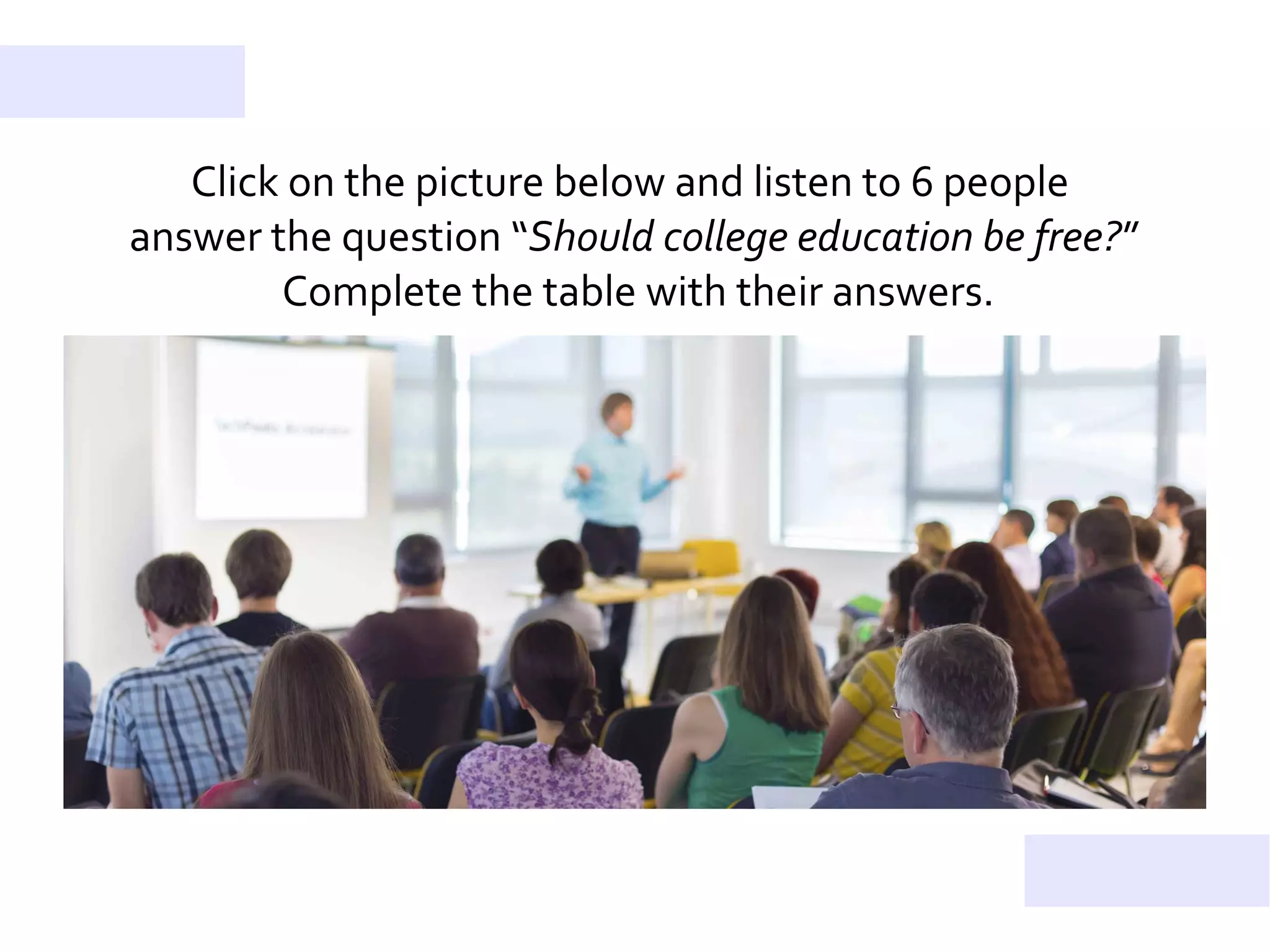 Education - ESL lesson | PPT