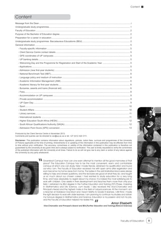 Faculty of Education - 2014 Undergraduate Brochure | PDF
