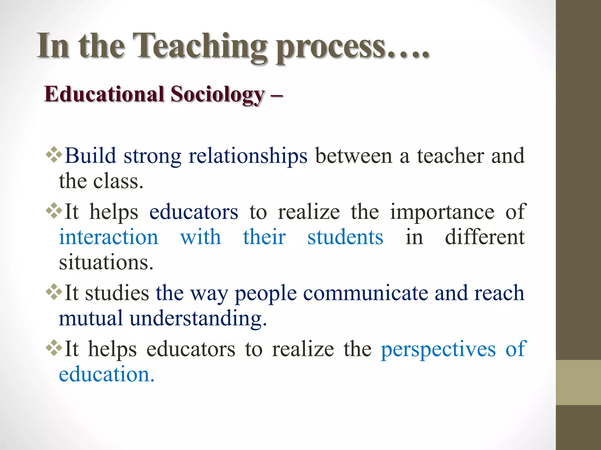 Educational Sociology and Sociology of Education | PPTX