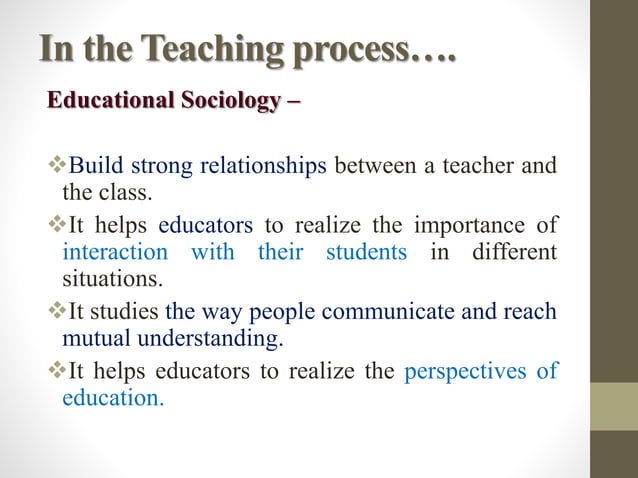 Educational Sociology and Sociology of Education | PPTX