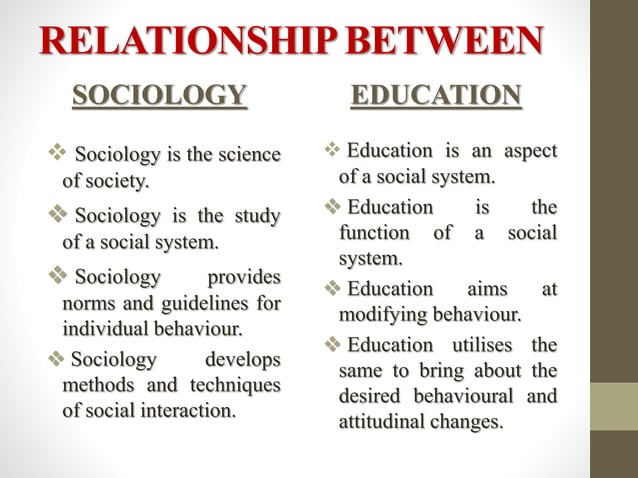 Educational Sociology and Sociology of Education | PPTX