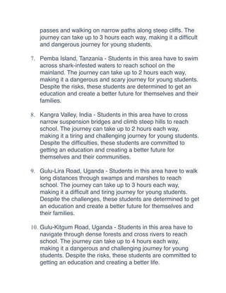 Risking it All for Education: 10 Incredible School Journeys in ...