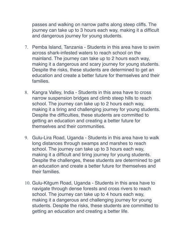 Risking it All for Education: 10 Incredible School Journeys in ...