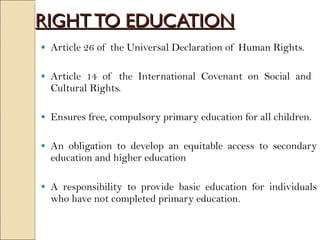 Right to Education | PPT