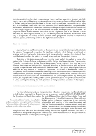 A developmental approach to education for disarmament. | PDF
