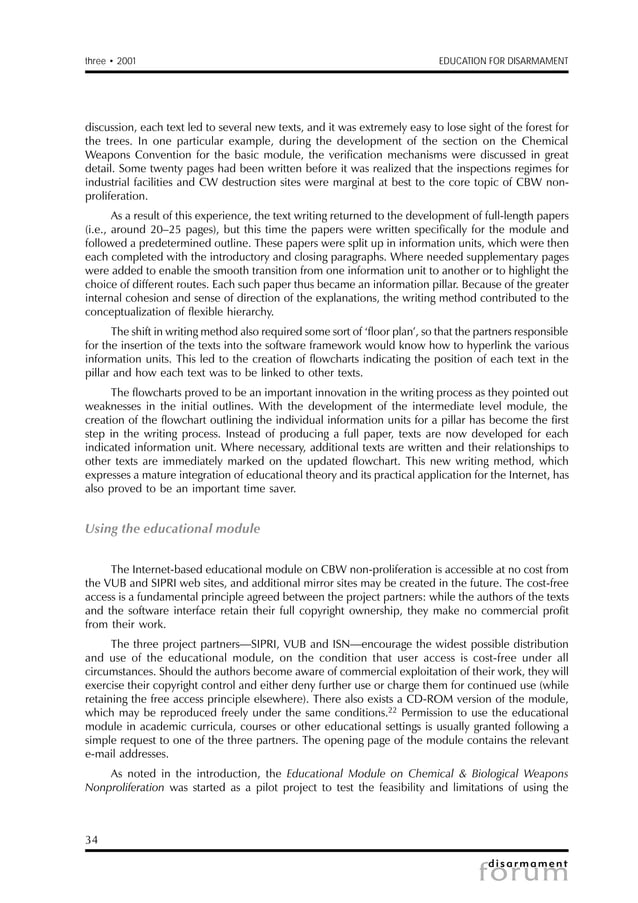 A developmental approach to education for disarmament. | PDF