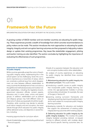 Education for Integrity - OECD | PDF