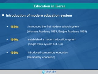 Education In Korea (Ppt) | PPT