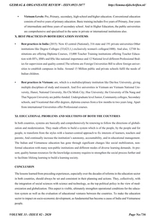 Education india and vietnam | PDF