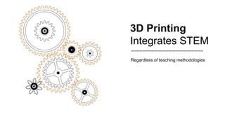 Education - Introduction to 3D Printing in Schools | PPTX