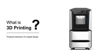 Education - Introduction to 3D Printing in Schools | PPTX
