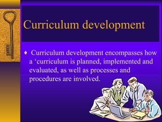Cyclical models of curriculum development | PPT
