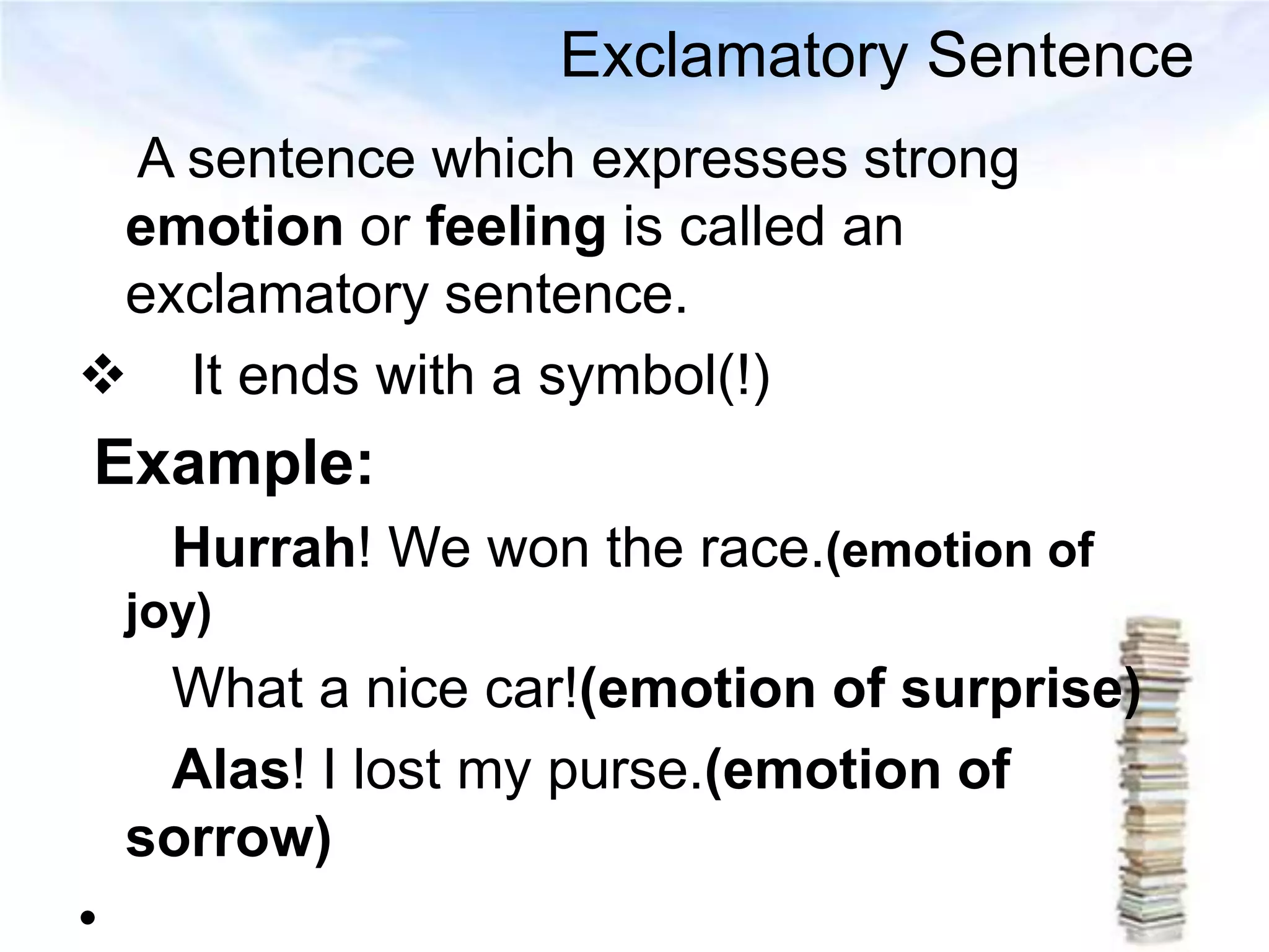Sentence structure and it's types | PPT