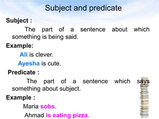 Sentence structure and it's types | PPT