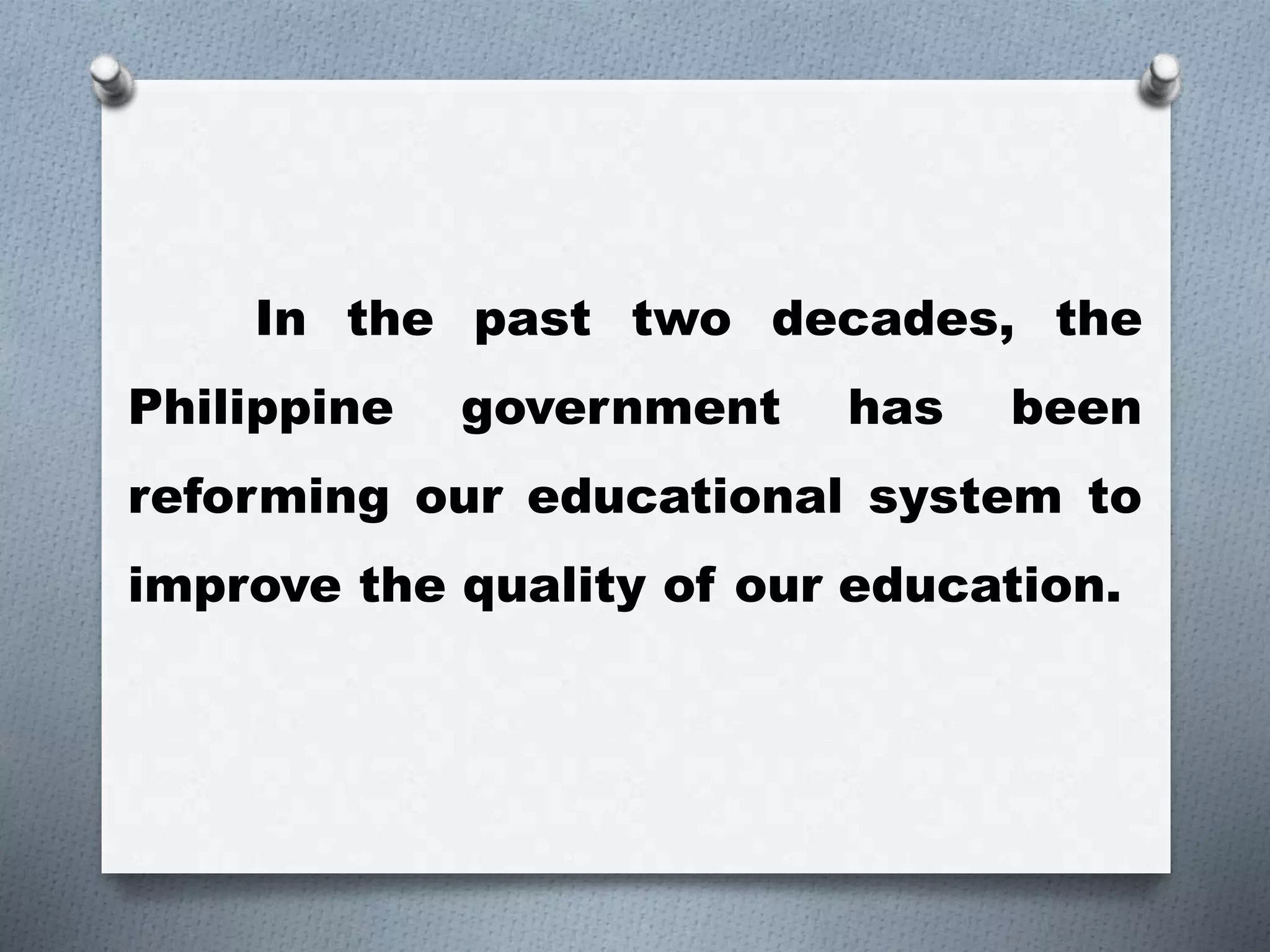 Education Reform in the Philippines- Isagani Cruz | PPTX