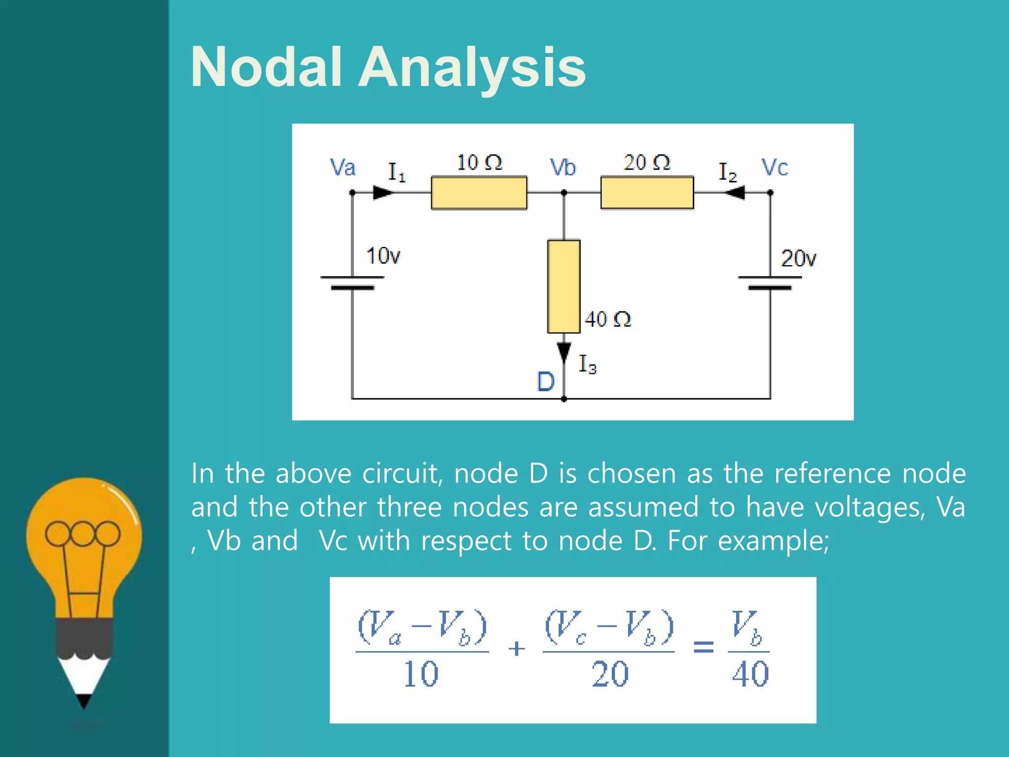 Mesh Analysis And Nodal Analysis PPTX Mesh Analysis And Nodal Analysis PPTX