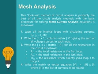 Mesh analysis and Nodal Analysis | PPTX