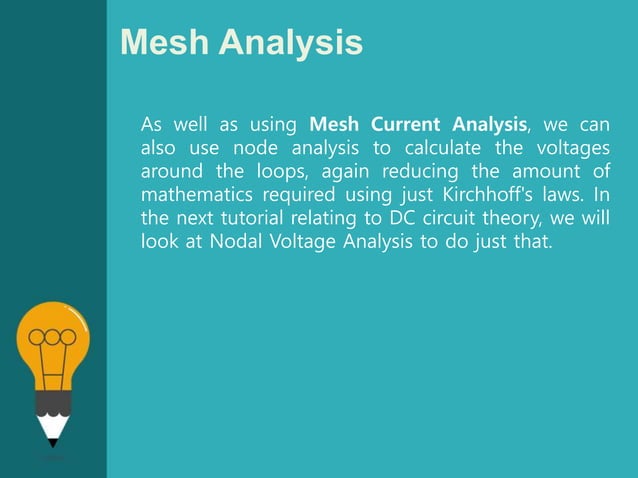 Mesh analysis and Nodal Analysis | PPTX