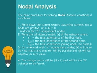 Mesh analysis and Nodal Analysis | PPTX