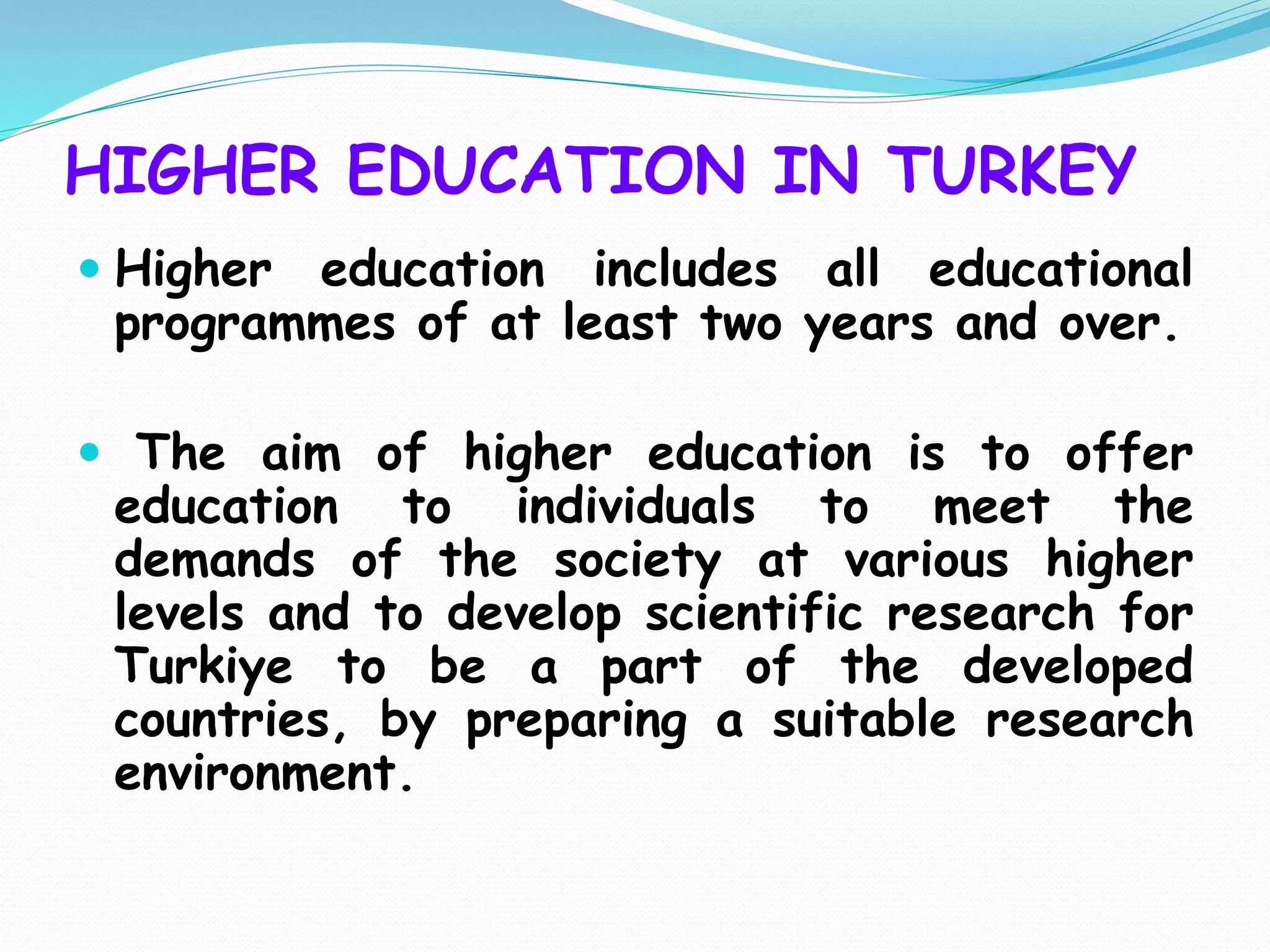 Education System in Turkey | PPTX