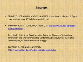 ICT and Education Technology-In-Egypt | PPT