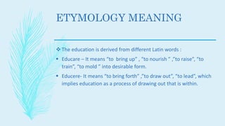 Formal,Informal and Non-formal Education | PPTX