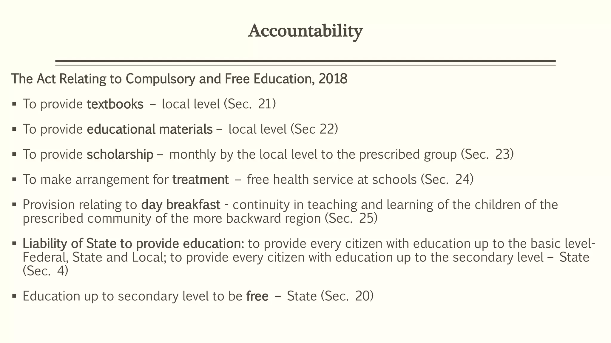 Education act and regulation in school education in nepal | PPTX