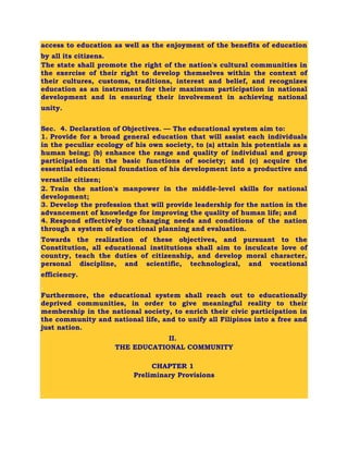 Education act of 1982 | PDF