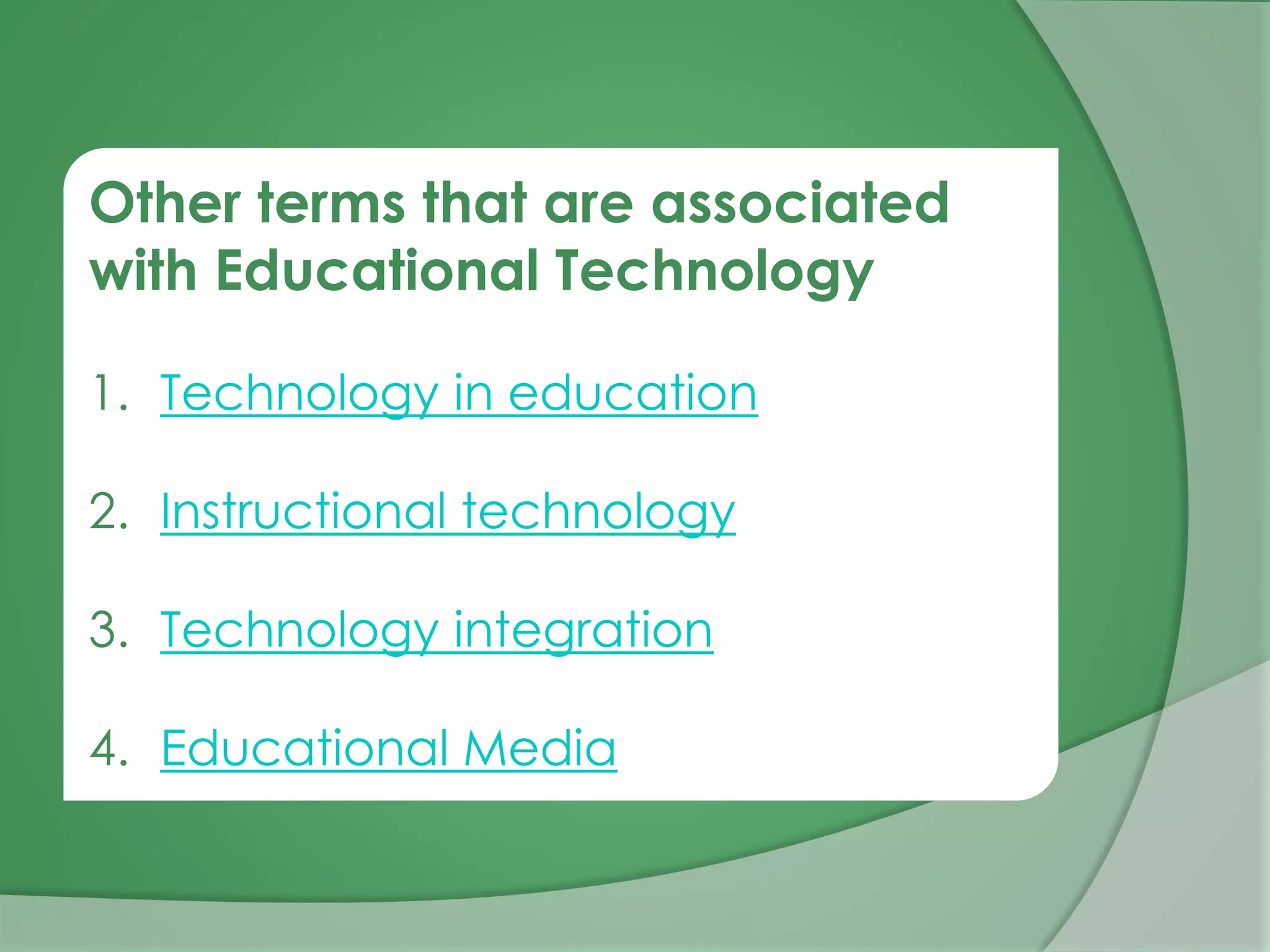 Educational Technology 1 | PPTX