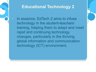 Educational technology 2 | PPTX | IT and Internet Support | Internet