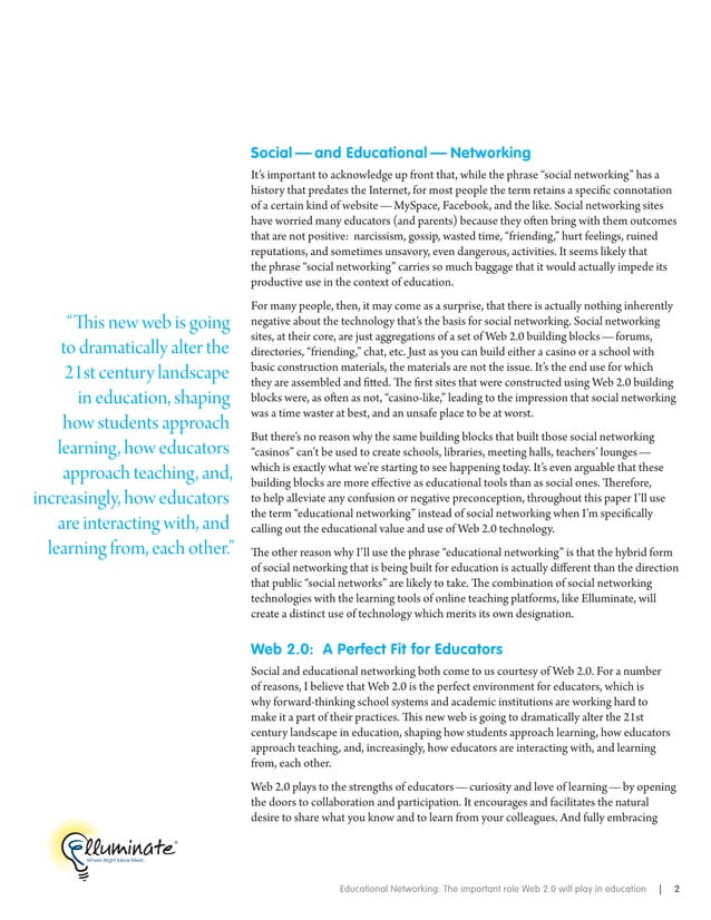 Educational networking-the-important-role-web-2-0-will-play-in ...