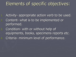 Educational Objectives | PPT