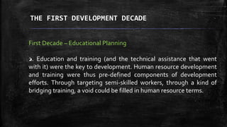 PLANNING AND DEVELOPMENT IN THE THIRD WORLD | PPTX