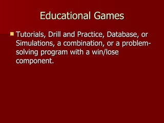 Educational Software Categories | PPT