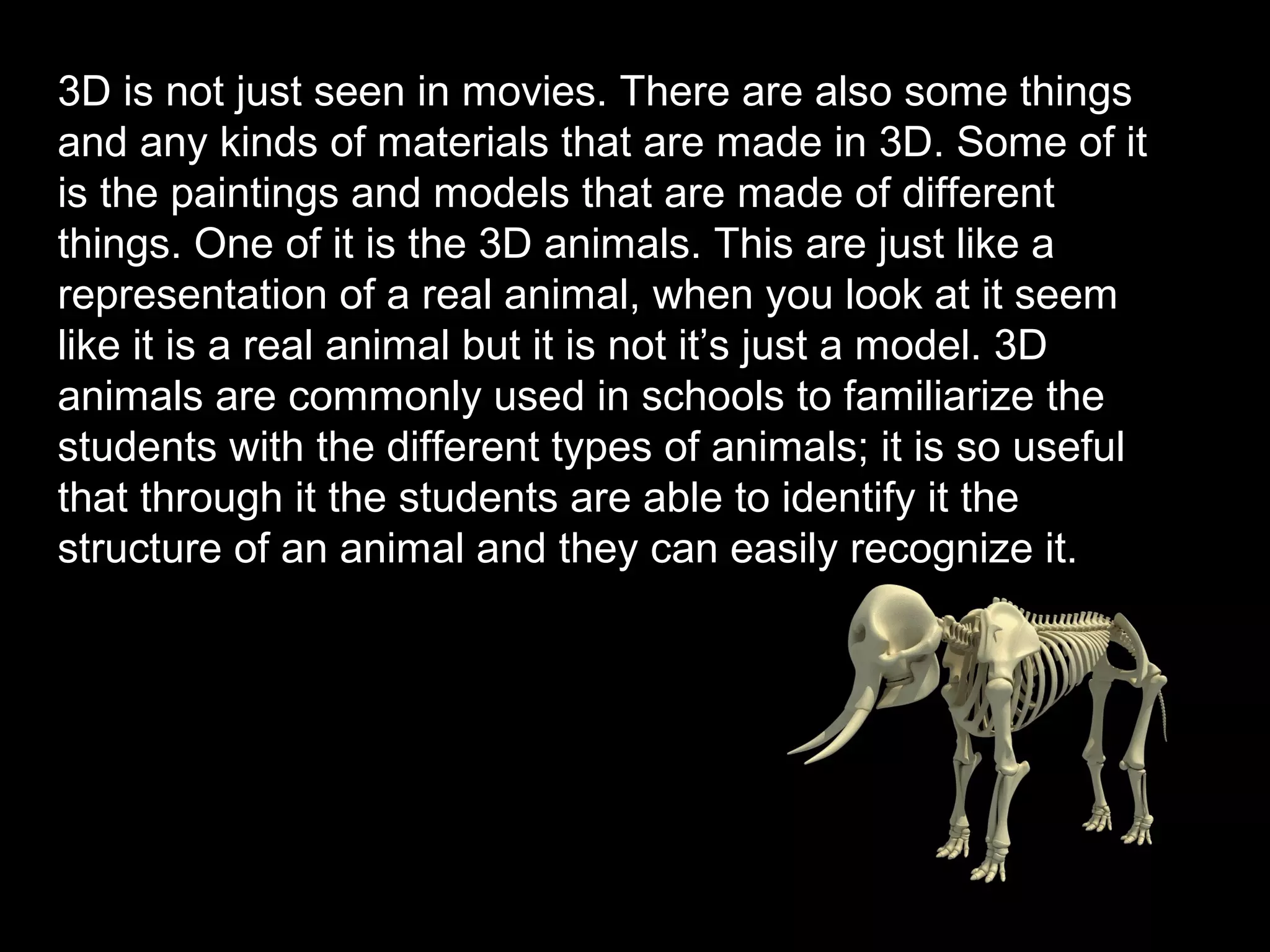 Educational 3D Animal Models | PPT