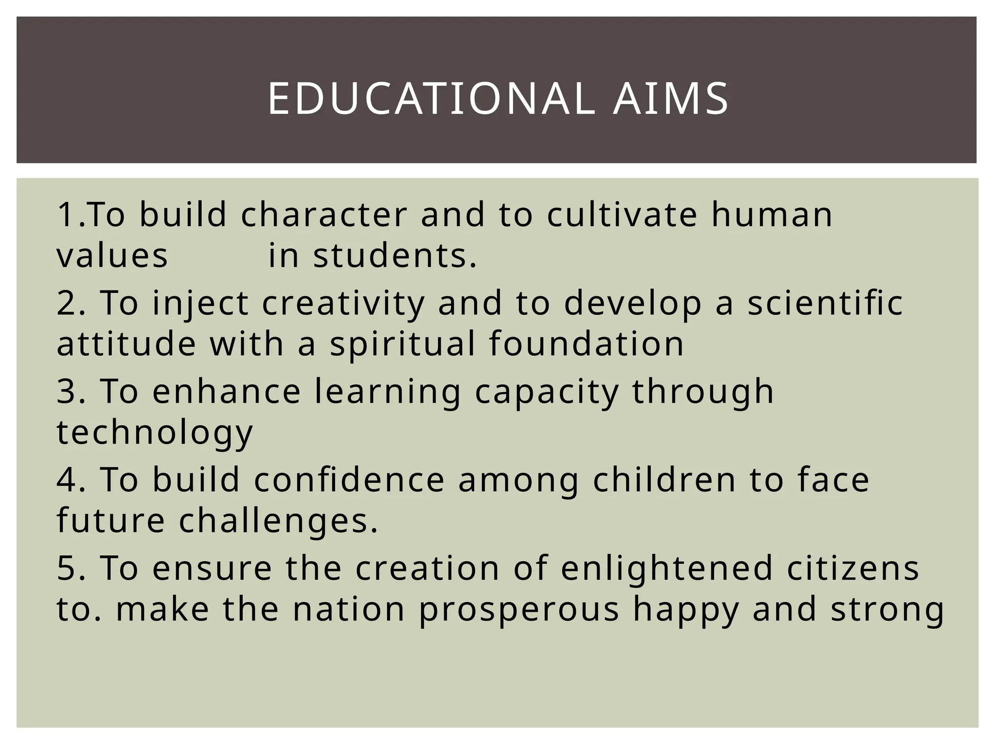 EDUCATIONAL AIMS m.sc nursng and nursing .pptx