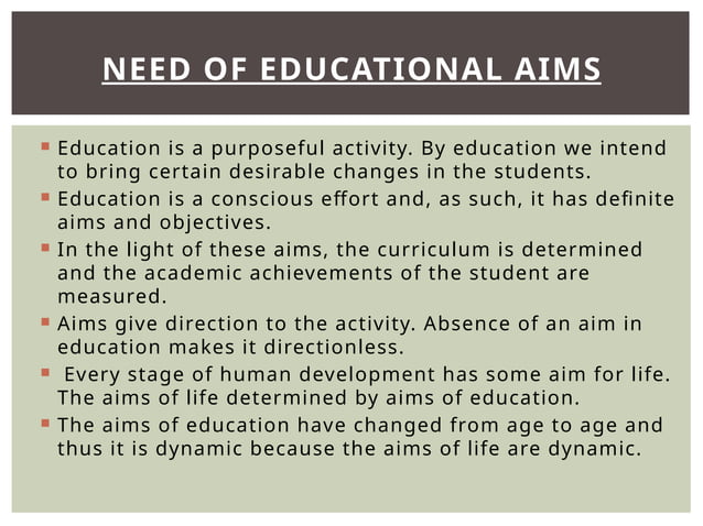 EDUCATIONAL AIMS m.sc nursng and nursing .pptx