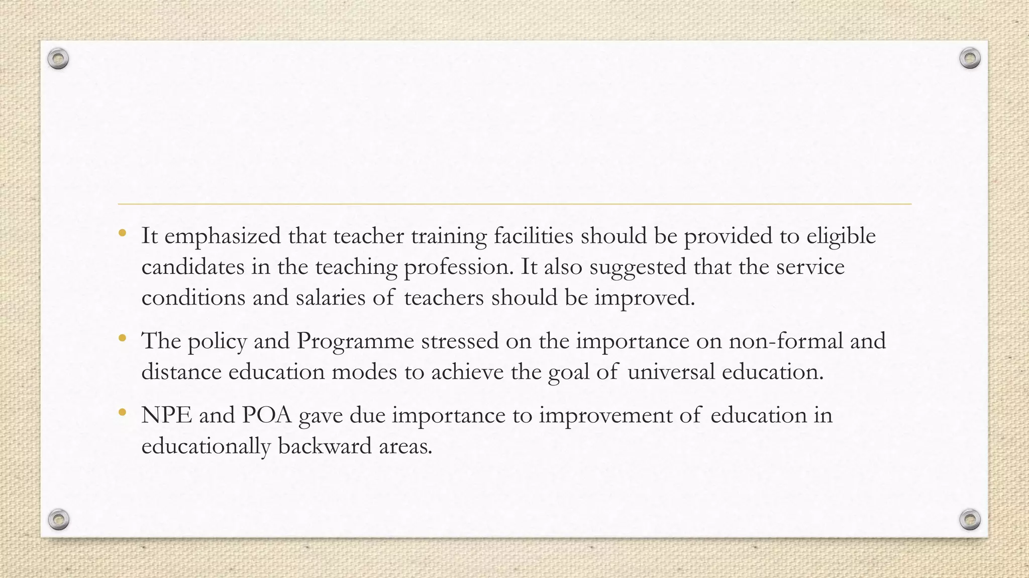 Educational aims of policy 1964 66 and 1986 | PPTX