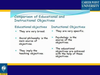 Educational and instructional objectives | PPTX